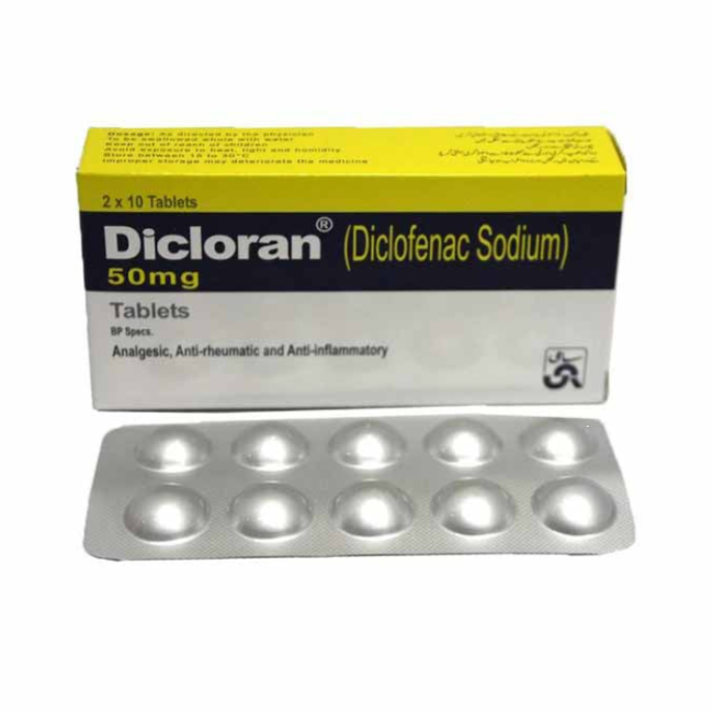 Dicloran Tab 50 MG 2x10's - The Yellow Pharmacy
